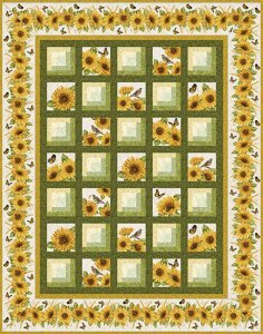 Snappy Sunflowers Quilt Kit