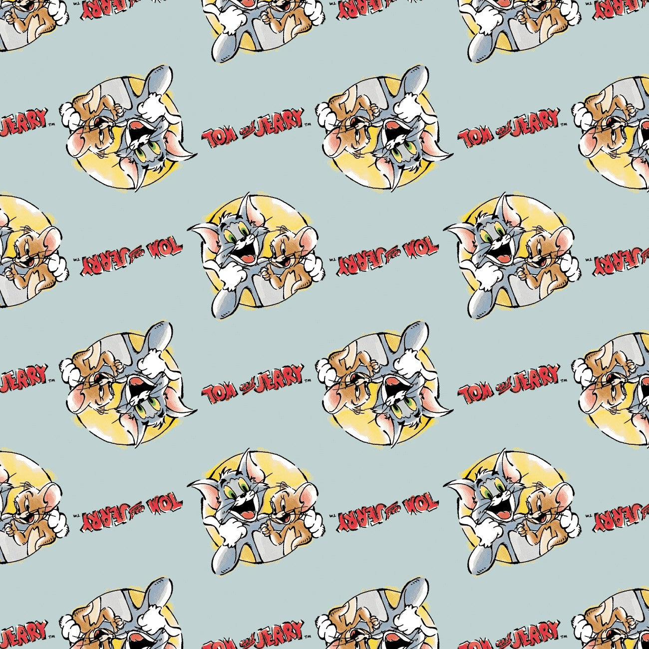 Light Blue Tom & Jerry Together Angle