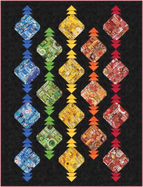 Color Collage - I spy Lanterns Quilt Kit